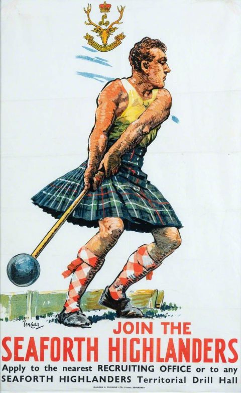 Recruiting Poster for the Seaforth Highlanders by Tom Curr | Museum of ...